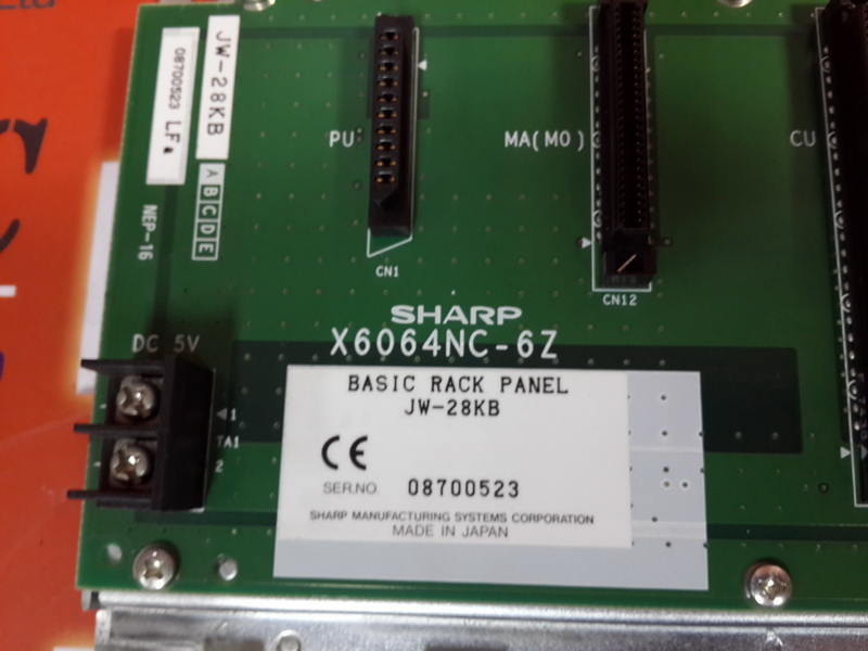 SHARP JW-28KB BASIC RACK PANEL - 裕益科技自動化設備可程式編碼器PLC分散式控制系統DCS